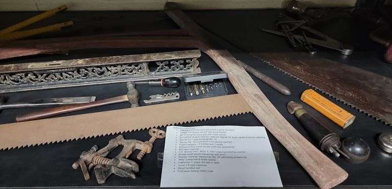 Lot Of Antique & Vintage Hand Tools - Dixon's Auction at Crumpton