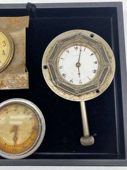 3 Vintage Car Clocks Including Waltham - Dixon's Auction at Crumpton