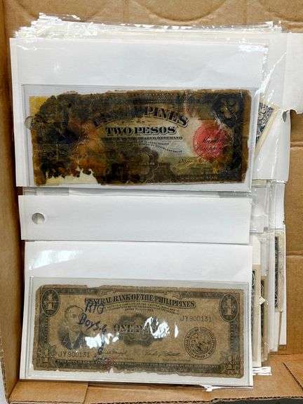 Lot Of 80+ WWII Era World Bank Notes - Dixon's Auction at Crumpton