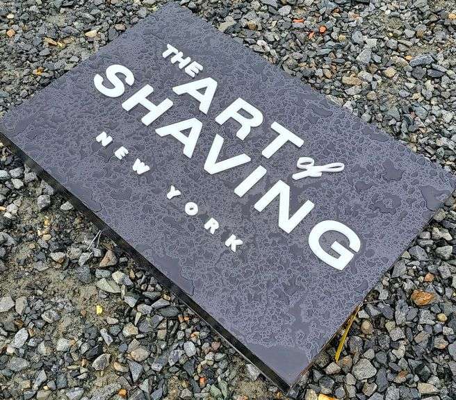 The Art Of Shaving Trade Sign - Dixon's Auction at Crumpton