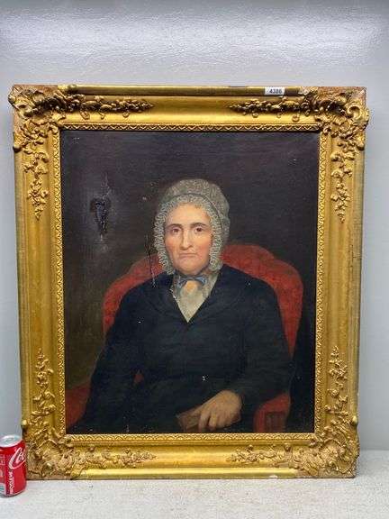 Antique Oil Portrait Painting Of A Lady (Damage To Canvas) - Dixon's ...