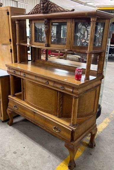 *No Storage* Victorian Oak Buffet - Dixon's Auction at Crumpton
