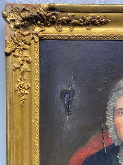 Antique Oil Portrait Painting Of A Lady (Damage To Canvas) - Dixon's ...