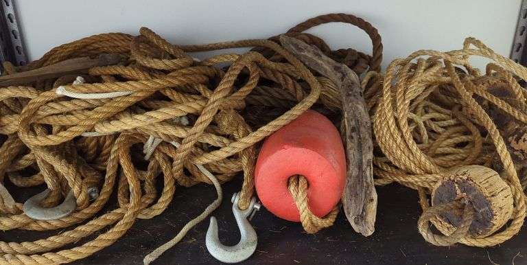 Collection of Nautical Rope, Buoy & Floats - Dixon's Auction at Crumpton