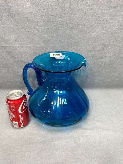 MCM Blenko Art Glass Pitcher - Dixon's Auction at Crumpton
