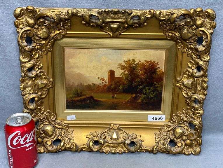 Antique Oil Painting-Signed - Dixon's Auction at Crumpton