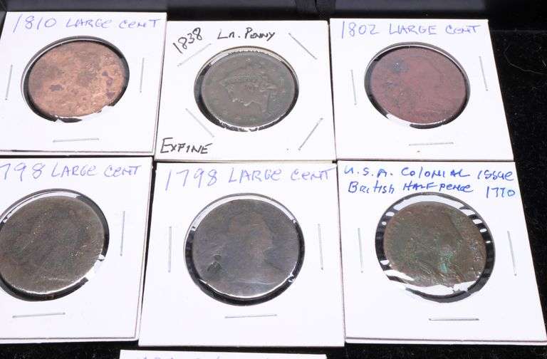 Group of 7 Colonial and Early Large Cents - Dixon's Auction at Crumpton
