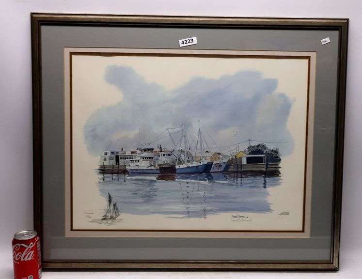 Robert Barnes Ocean City MD Print - Dixon's Auction at Crumpton