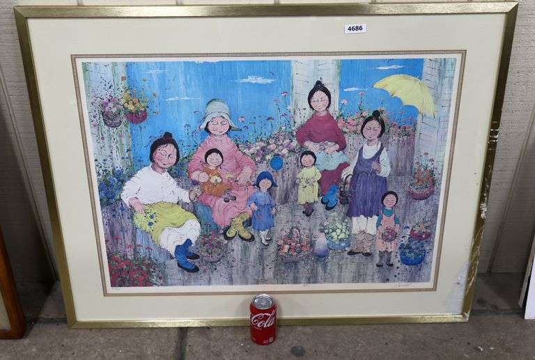 Artist Signed Print - Dixon's Auction at Crumpton