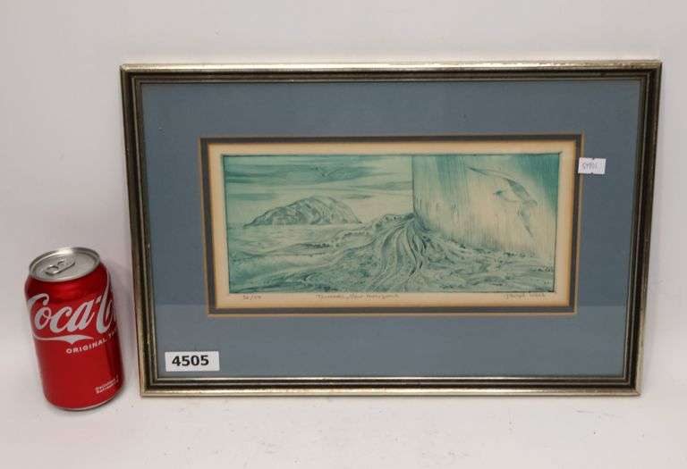 George Ivers Pencil Signed Print - Dixon's Auction at Crumpton