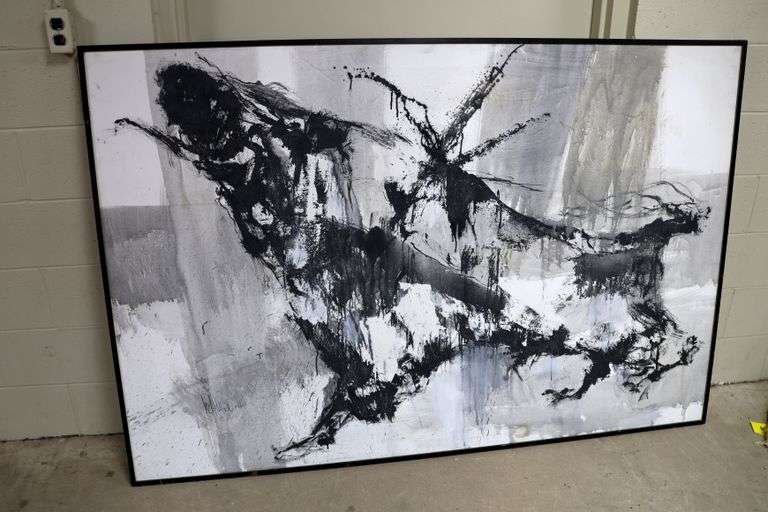 Large MCM Abstract Painting - Dixon's Auction at Crumpton
