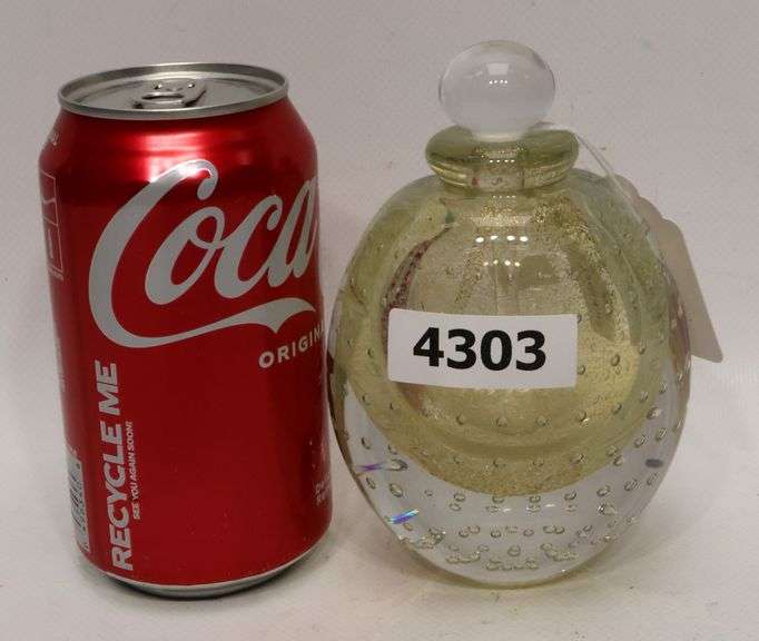 Eickholt 1989 Art Glass Perfume Bottle - Dixon's Auction at Crumpton