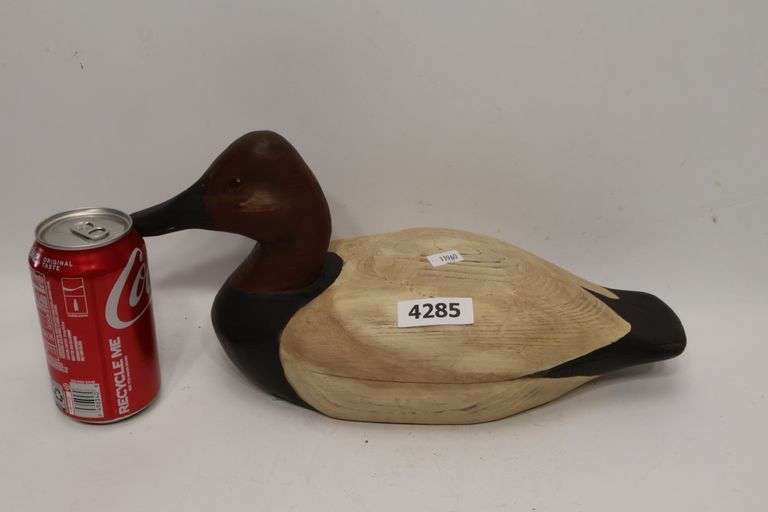 Dave Hamilton Canvasback Duck Decoy - Dixon's Auction at Crumpton