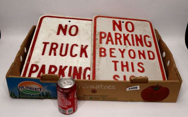 2 Vintage Embossed Metal Street Signs - Dixon's Auction at Crumpton