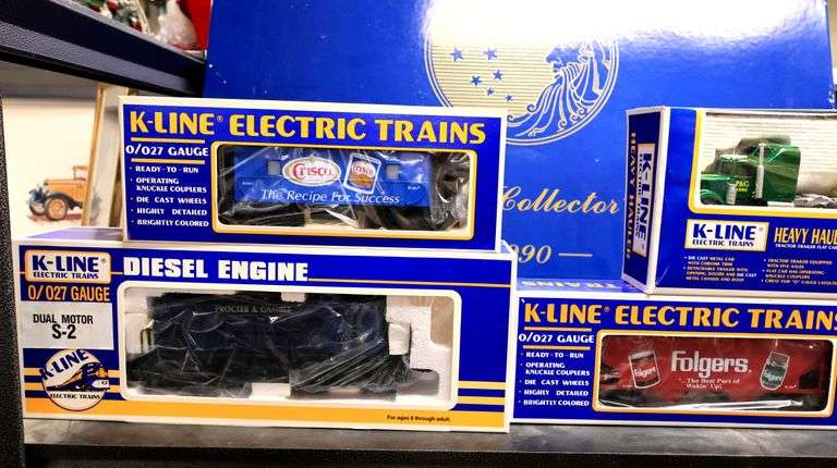 Lot of K-Line Model Trains in Boxes + Large Empty Box - Dixon's Auction ...