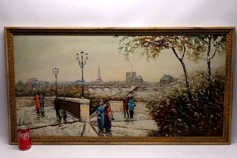 Umberto Vittorini French Impressionist Landscape Painting - Dixon's ...