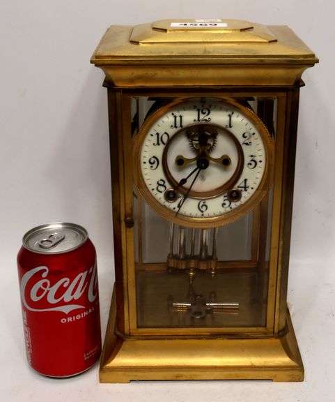Antique Ansonia Crystal Regulator Clock - Dixon's Auction at Crumpton
