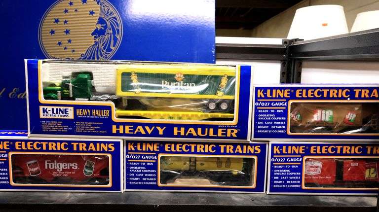 Lot of K-Line Model Trains in Boxes + Large Empty Box - Dixon's Auction ...