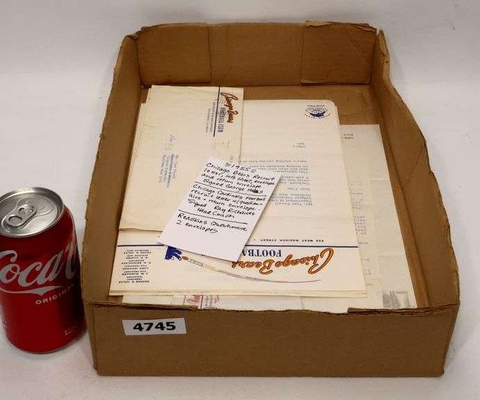 Vintage 1955 Recruitment Letters From Nfl Teams-Bears Signed George ...