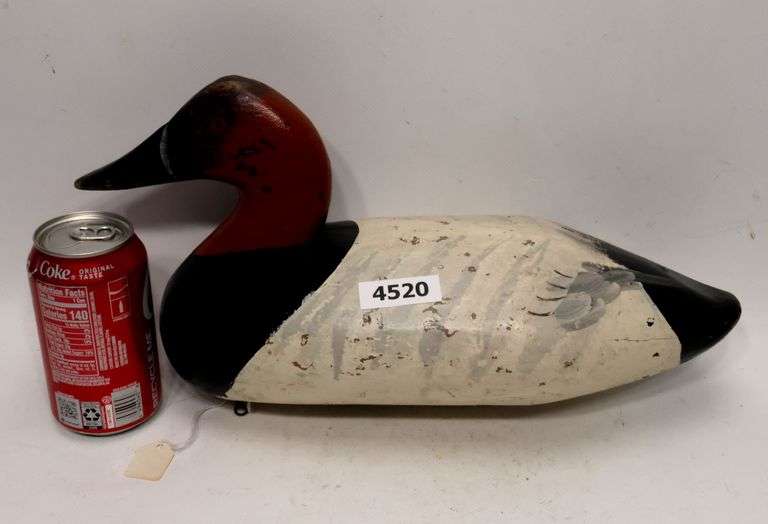 Sam Barnes Canvasback Duck Decoy - Dixon's Auction at Crumpton
