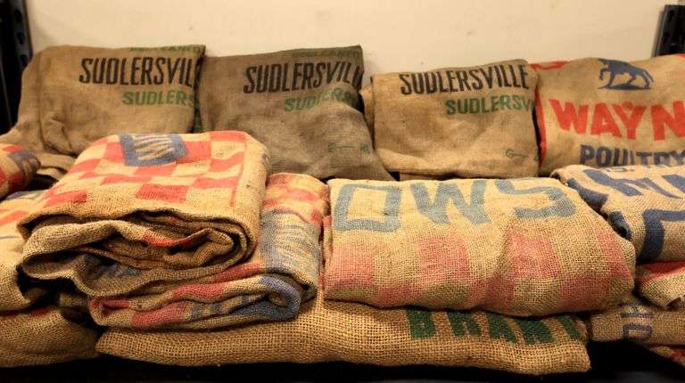 Lot of Burlap Feed Sacks - Dixon's Auction at Crumpton