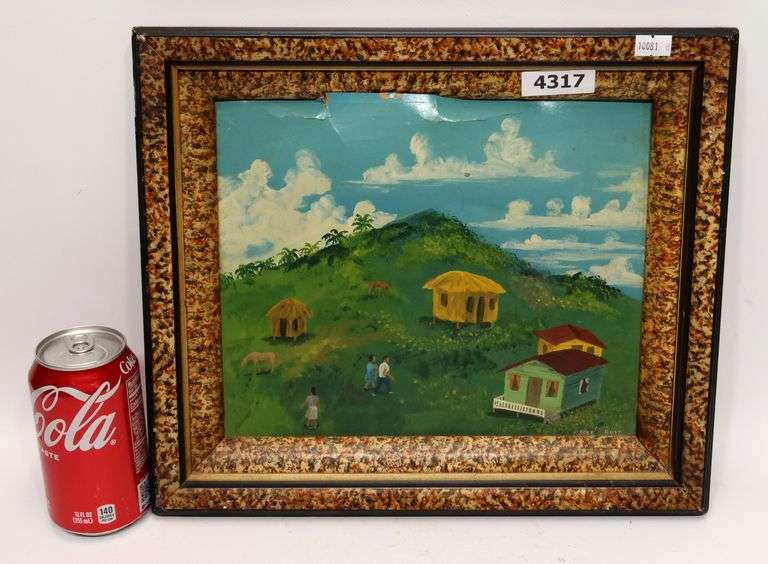 Jose Ruiz Oil Painting-Tears and Bends Along Top Edge - Dixon's Auction ...