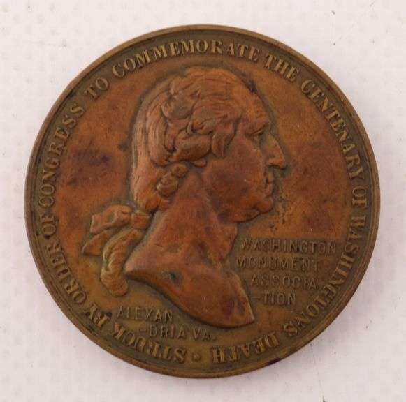 Commemorative Token of the 100th Anniversary of Washington's Death ...