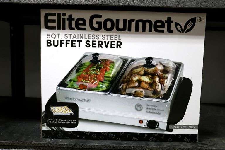 New (Guaranteed): Elite Gourmet Buffet Server - Dixon's Auction at Crumpton