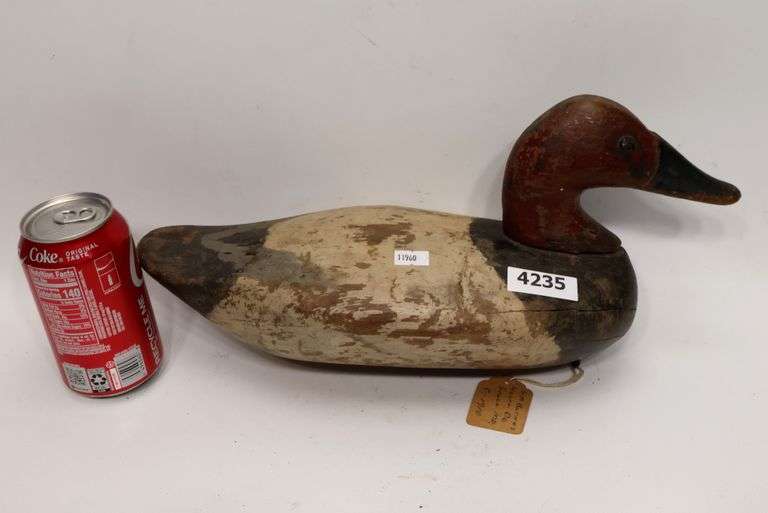 Sam Barnes Canvasback Duck Decoy - Dixon's Auction at Crumpton