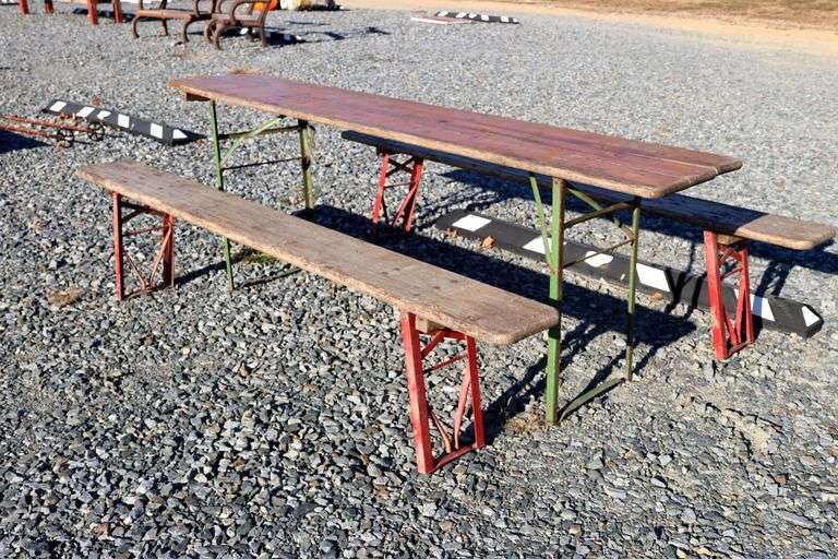 *NO STORAGE* Vintage Picnic Table - Dixon's Auction at Crumpton