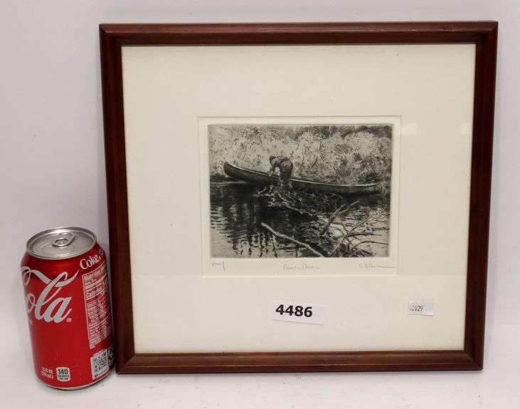 Gordon M. Allen "Beaver Dam" Etching - Dixon's Auction at Crumpton
