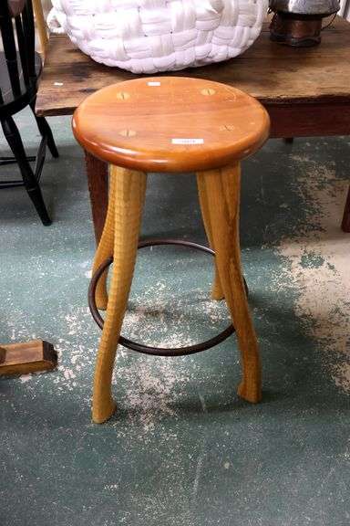 MCM Style Stool - Dixon's Auction at Crumpton
