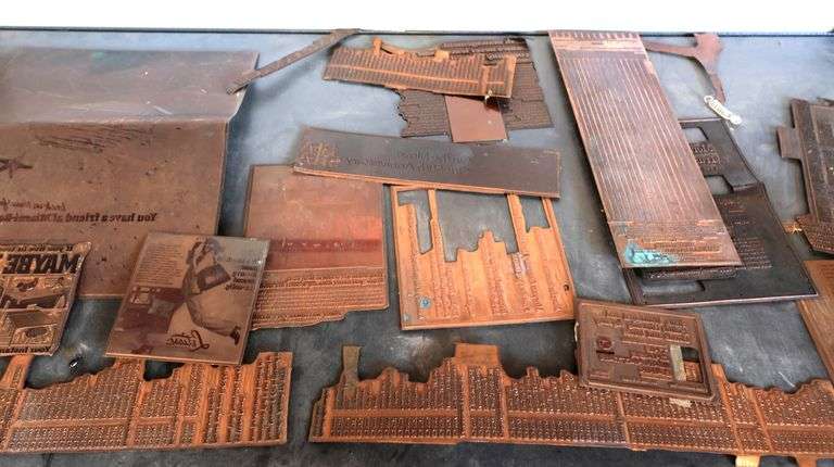 Lot of Vintage / Antique Printers Blocks - Dixon's Auction at Crumpton