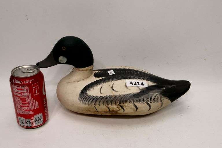 R. Madison Mitchell 1955 Goldeneye Duck Decoy - Dixon's Auction at Crumpton