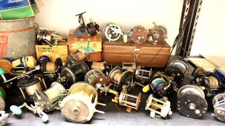 Collection of Vintage Fishing Reels, Live Well Etc. - Dixon's Auction ...