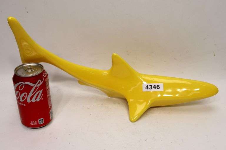 Modernist Ceramic Shark Sculpture - Dixon's Auction at Crumpton