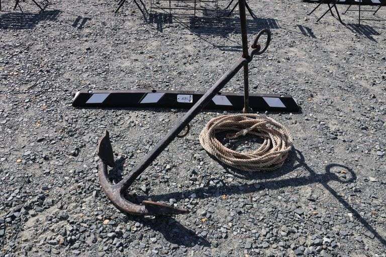 *NO STORAGE* Large Antique Cast Iron Anchor *Bring Help to Load - See ...