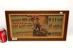 Vintage Speer Bullets Bullet Board Display Sign - Dixon's Auction at ...