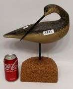 Jimmy Bowden Shorebird Decoy - Dixon's Auction at Crumpton