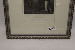 Antique Portrait Print of James Madison - Dixon's Auction at Crumpton