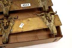 2 Brass Goat Coat Hanger Racks - Dixon's Auction at Crumpton