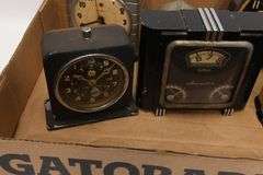 6 Vintage Shelf Clocks-General Electric, Gilbert, Westclox, Etc ...