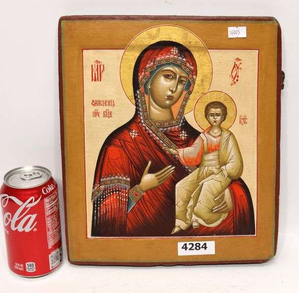 Antique Orthodox Icon Painting - Dixon's Auction at Crumpton