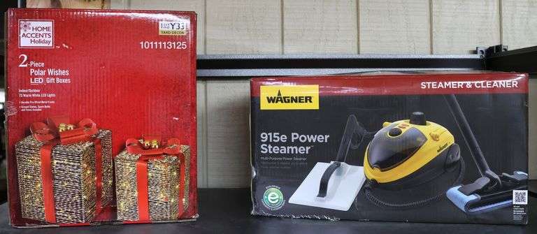 Misc Returns: Home Accents Led Gift Boxes, Wagner Steamer & Cleaner ...
