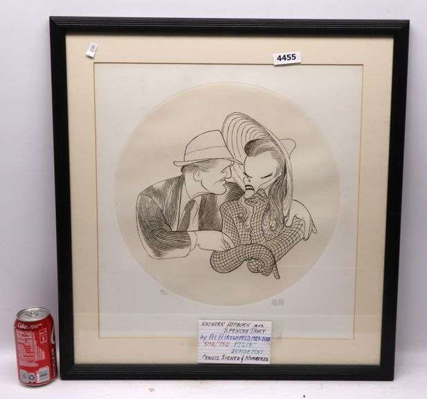 AL Hirschfeld Artist Signed Print - Dixon's Auction at Crumpton