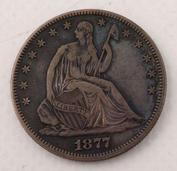 U.S. 1877 Sitting Liberty Half Dollar - Dixon's Auction at Crumpton