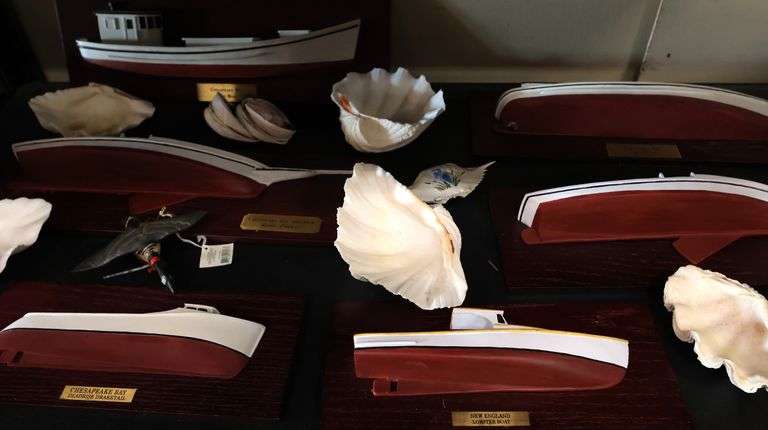 Lot of Half Hull Wall Mount Boat Models, Seashells Etc. - Dixon's ...