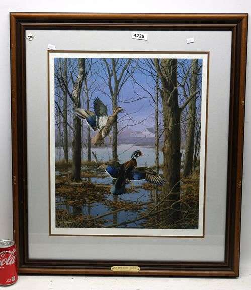 David Maass Artist Signed Print - Dixon's Auction at Crumpton