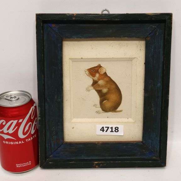 Watercolor Painting of Mouse, Signed - Dixon's Auction at Crumpton