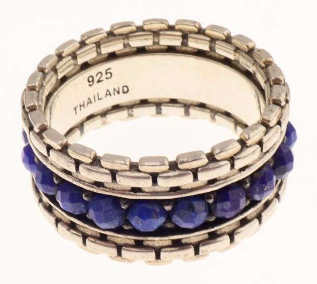 Jai By John Hardy Sterling Silver & Lapis Wide Band/Ring - Dixon's ...